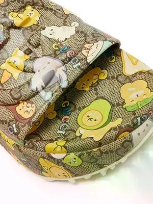 Gucci Pikarar Gg Supreme Platform Sandals