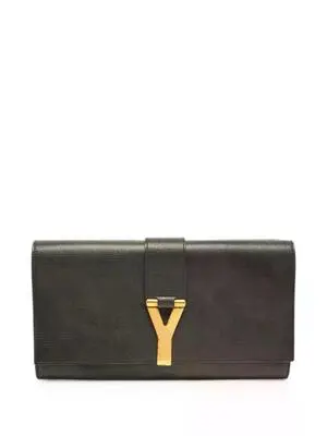 Saint Laurent Y Ligne Clutch Bag - Black