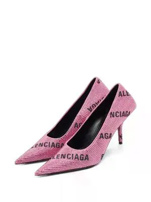 Balenciaga Crystal-embellished Pumps - Pink