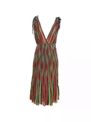 Missoni Alga Pattern Sleeveless Midi Dress