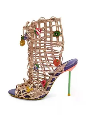SOPHIA WEBSTER Riko Ankle-strap Sandals - Neutrals