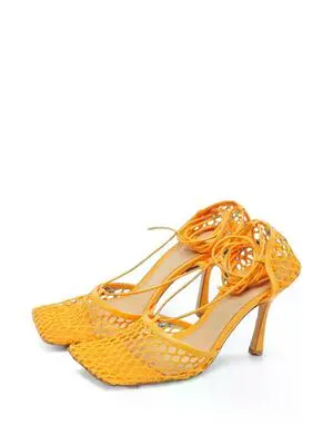 Bottega Veneta Stretch Square-toe Sandals