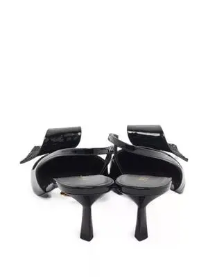 Prada Bow-detail Pointed-toe Slingback Heeled Pumps