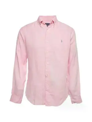 Ralph Lauren Embroidered-logo Button-down Shirt - Pink