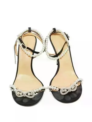 Mach & Mach Star Faux Pearl Sandals
