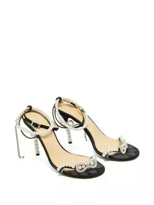 Mach & Mach Star Faux Pearl Sandals