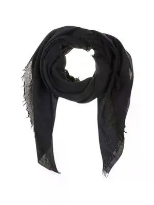 Destin Emily Frayed-edge Scarf - Blue