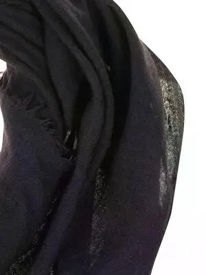 Destin Emily Frayed-edge Scarf - Blue