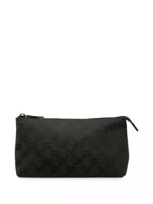 Gucci Gg Canvas Cosmetic Pouch - Black