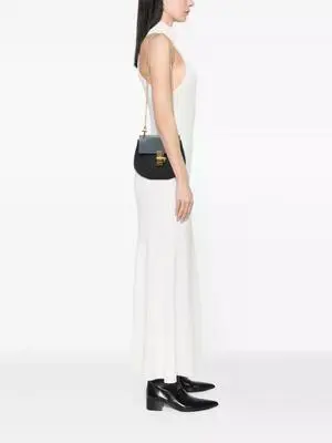 Chloé Bicolor Calfskin Drew Crossbody Bag - Blue
