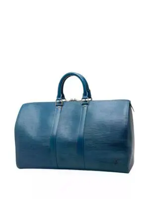 LOUIS VUITTON 1995 Epi Keepall 45 Travel Bag - Blue