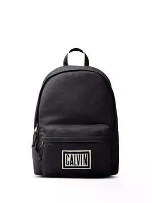Calvin Klein Logo-patch Zip-fastening Backpack - Black