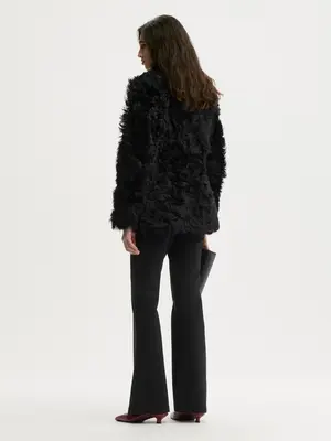 BY MALENE BIRGER Vilesa Flared Stretch Trousers - Black