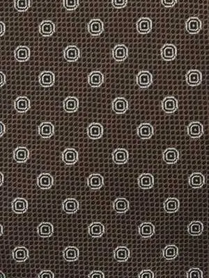 REISS Silk-blend Woven Oval Micro Medallion Tie