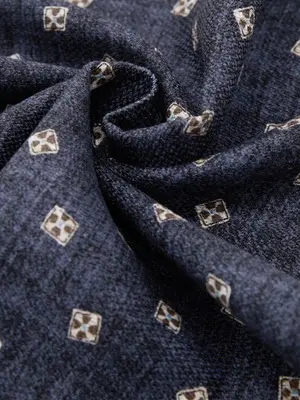 REISS Silk Square-medallion Paisley Pocket Square