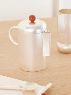 NATALIA CRIADO Simple -plated And Stone Coffee Pot