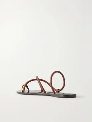 EMME PARSONS Laurie Leather Sandals - Black