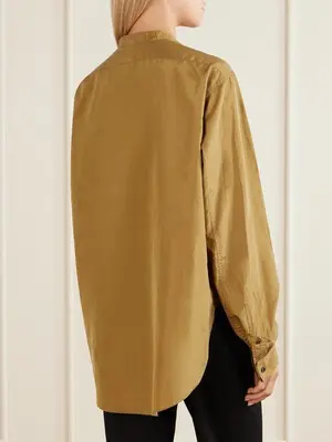 THE ROW Lula Silk-taffeta Shirt