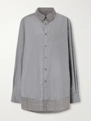 MAISON MARGIELA Layered Cotton-jersey Shirt