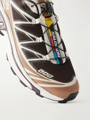 SALOMON Xt-6 Rubber-trimmed Mesh Sneakers