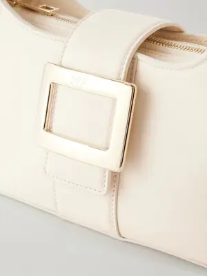 ROGER VIVIER Belle Vivier Mini Leather Shoulder Bag - Neutrals