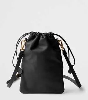 Prada Nappa Leather Drawstring Pouch
