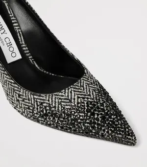 JIMMY CHOO Love 85 Crystal-embellished Pumps