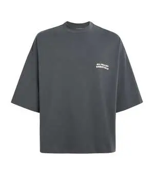 Fear Of God Cotton Boxy Merch T-shirt - Grey