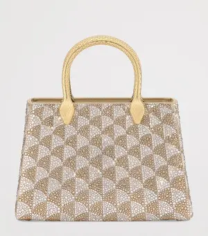 BVLGARI Crystal Serpentine Duo Tote Bag