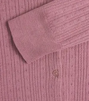 Vince Wool Pointelle Cardigan