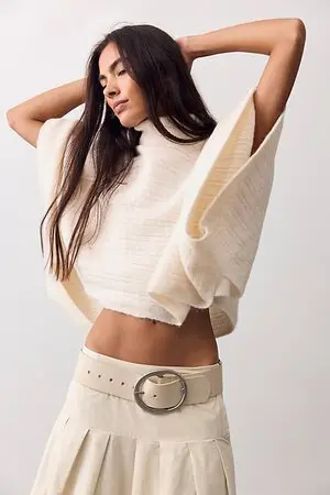 Free People Phoebe Poncho - Winter White