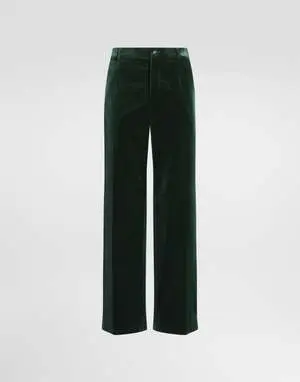 Dolce & Gabbana Velvet Trousers Pants And Shorts - Blue