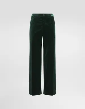 Dolce & Gabbana Velvet Trousers - Green