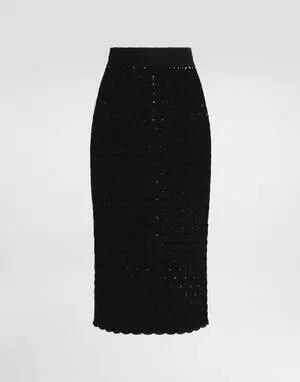Dolce & Gabbana Crochet Midi Skirt