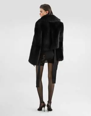 Dolce & Gabbana Shearling Bolero Jacket Coats And Jackets