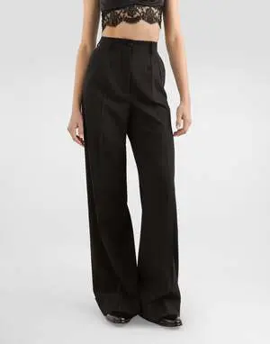 Dolce & Gabbana Flared Woolen Pants Pants And Shorts Wool