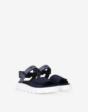 Dolce & Gabbana Viscose Sandals With Dg Logo Embroidery