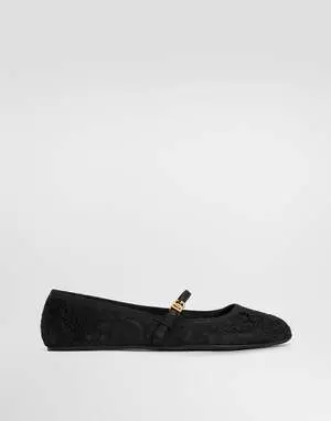 Dolce & Gabbana Ballerina Flat Shoes - Black