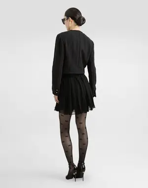 Dolce & Gabbana Pleated Chiffon Skirt Skirts