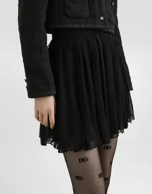 Dolce & Gabbana Pleated Chiffon Skirt Skirts