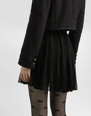 Dolce & Gabbana Pleated Chiffon Skirt Skirts