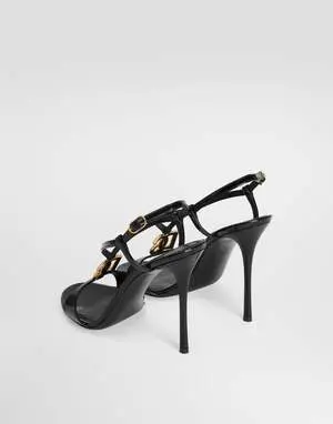 Dolce & Gabbana Leather Heeled Sandals - Black