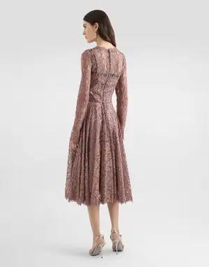 Dolce & Gabbana Lace Dress Dresses - Lilac