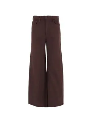 MOTHER The Undercover Sneak Denim Jeans - Brown