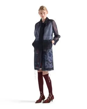Prada Single-breasted Crinoline Coat