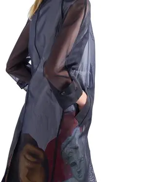 Prada Single-breasted Crinoline Coat
