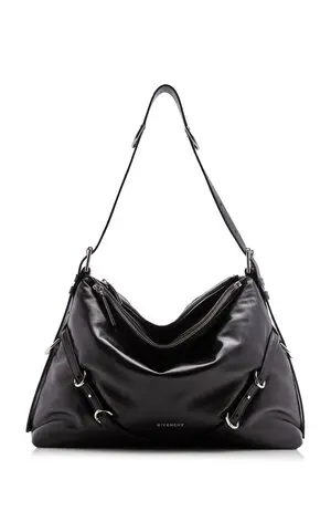 Givenchy Voyou Bomber Medium Leather Bag - Black