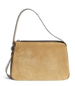 Tory Burch Suede Romy Shoulder Bag