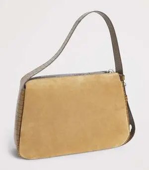 Tory Burch Suede Romy Shoulder Bag