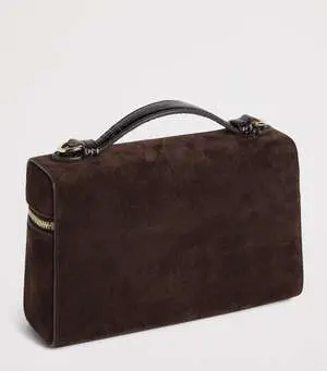 Tory Burch Suede Romy Clutch Bag